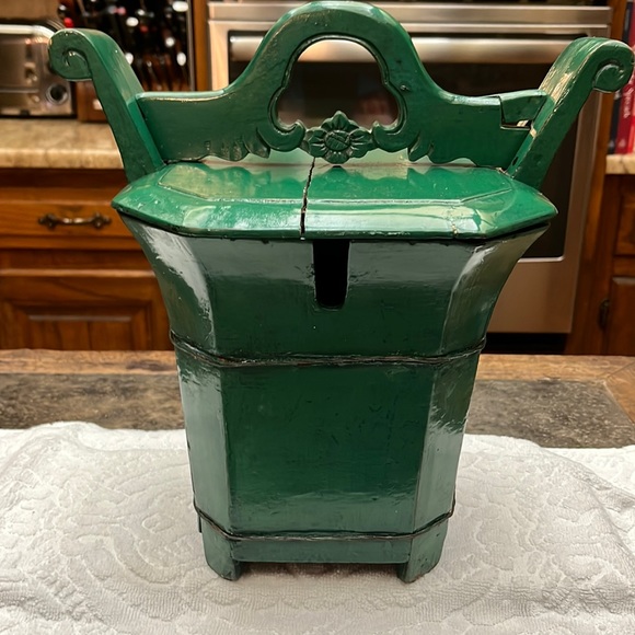 Accents | Antique Jade Green Chinese Water Bucketrice Bucket | Poshmark